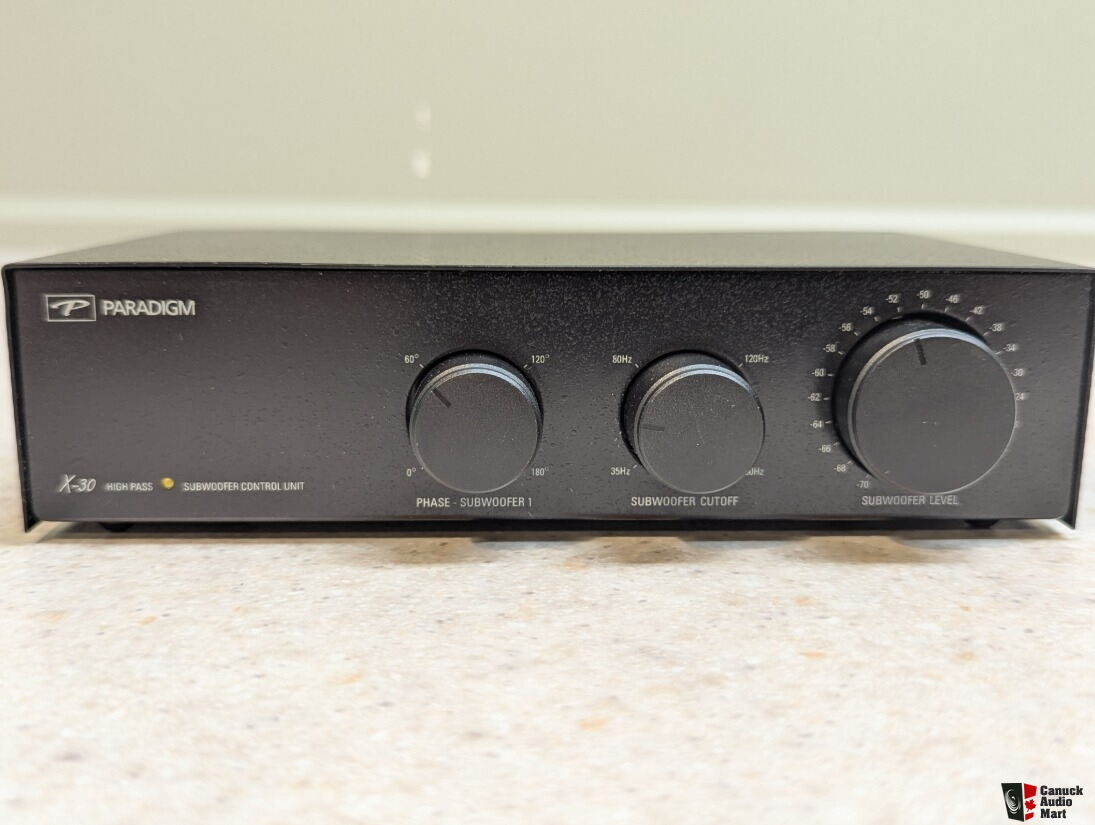 Paradigm Reference Servo-15a Subwoofer and X-30 Control Unit Photo ...