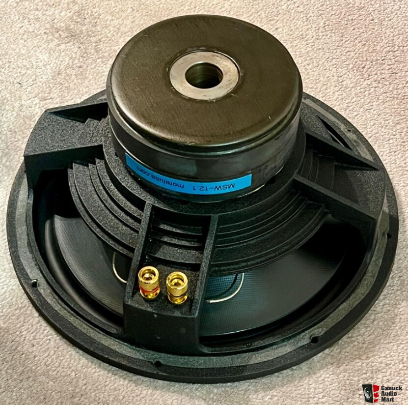 pair MOREL MSW12.1 woofers, mint Photo #5396596 - UK Audio Mart