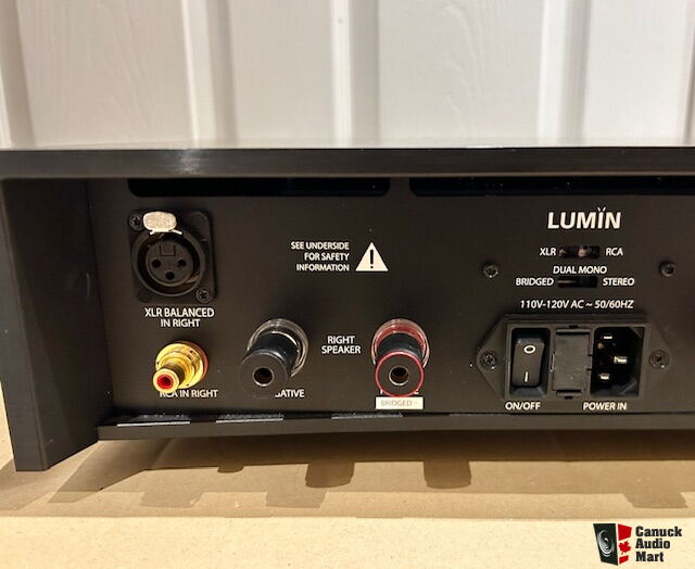 Lumin Amp. Class AB power amp Black finish. REDUCED Photo #5399025 - UK ...