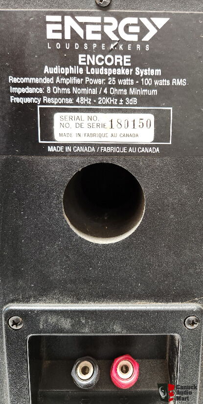 Energy Encore Bookshelf Speakers Photo #5399249 - Canuck Audio Mart