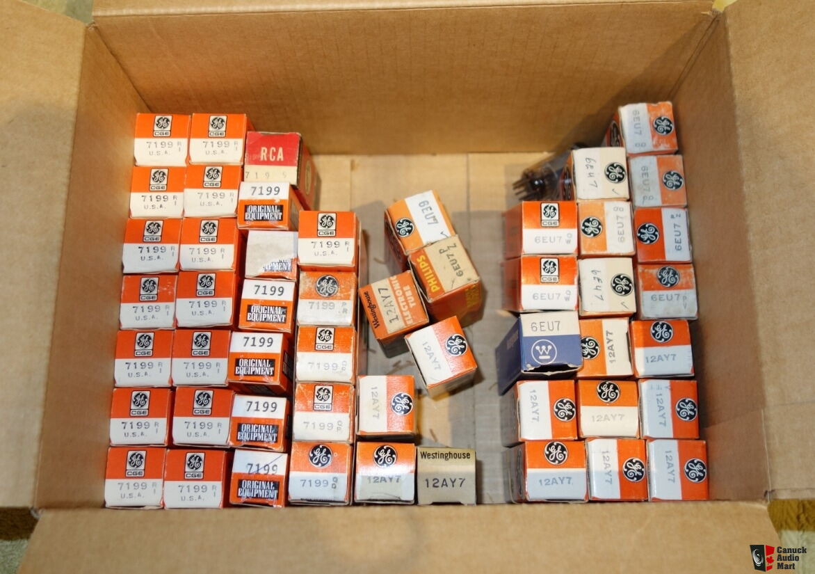 New in box GE 7199 6EU7 12AY7 tubes For Sale - Canuck Audio Mart