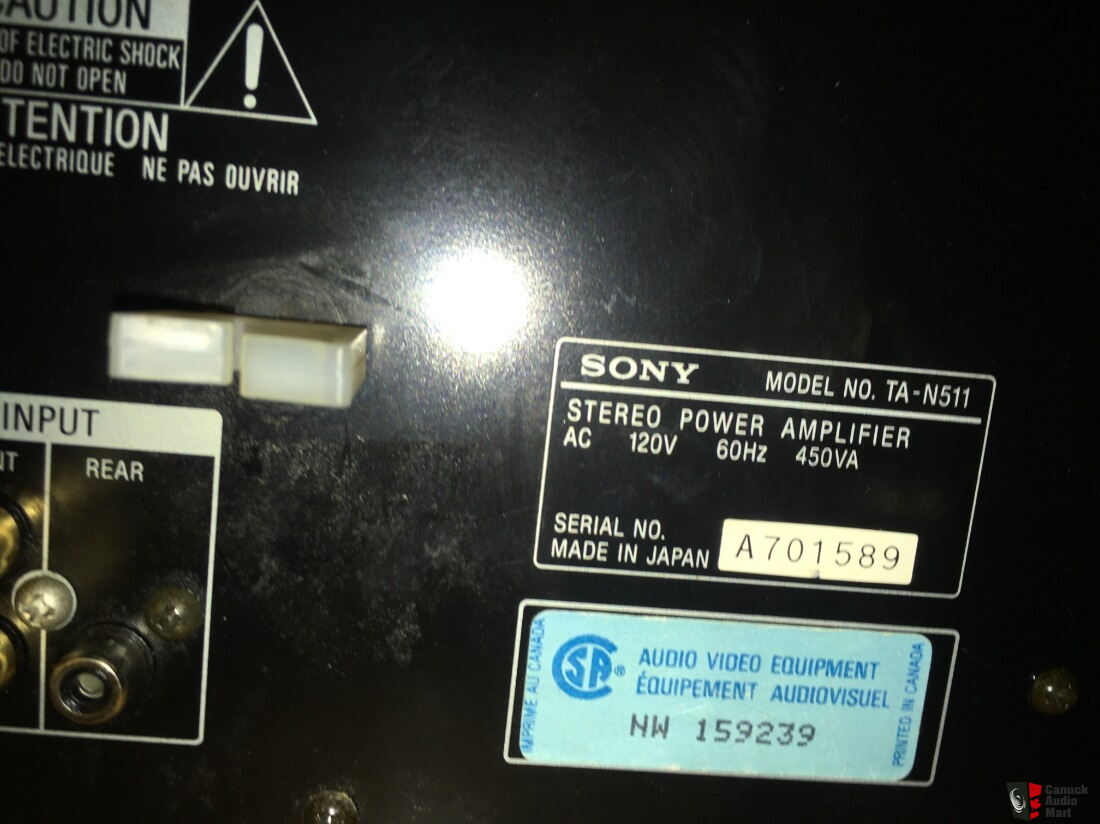 Sony TA-N511 power amp Photo #5409715 - Canuck Audio Mart