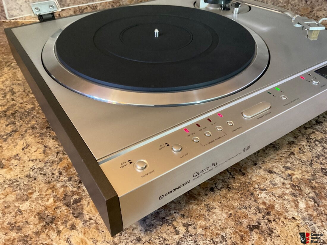 Pioneer PL-630, vintage turntable. Direct drive, full autom. quartz ...