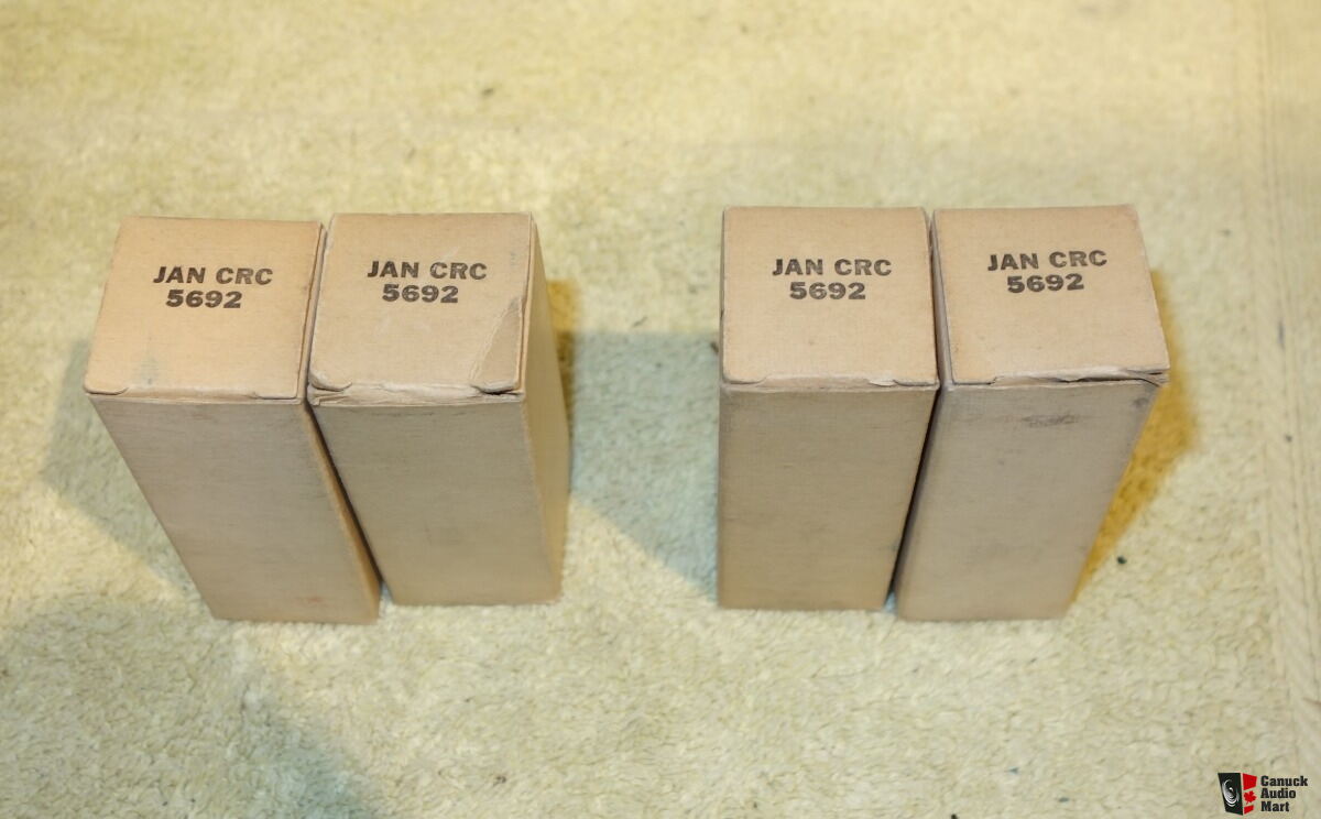 JAN RCA 5692 red base tubes new in box Photo #5413077 - Canuck Audio Mart