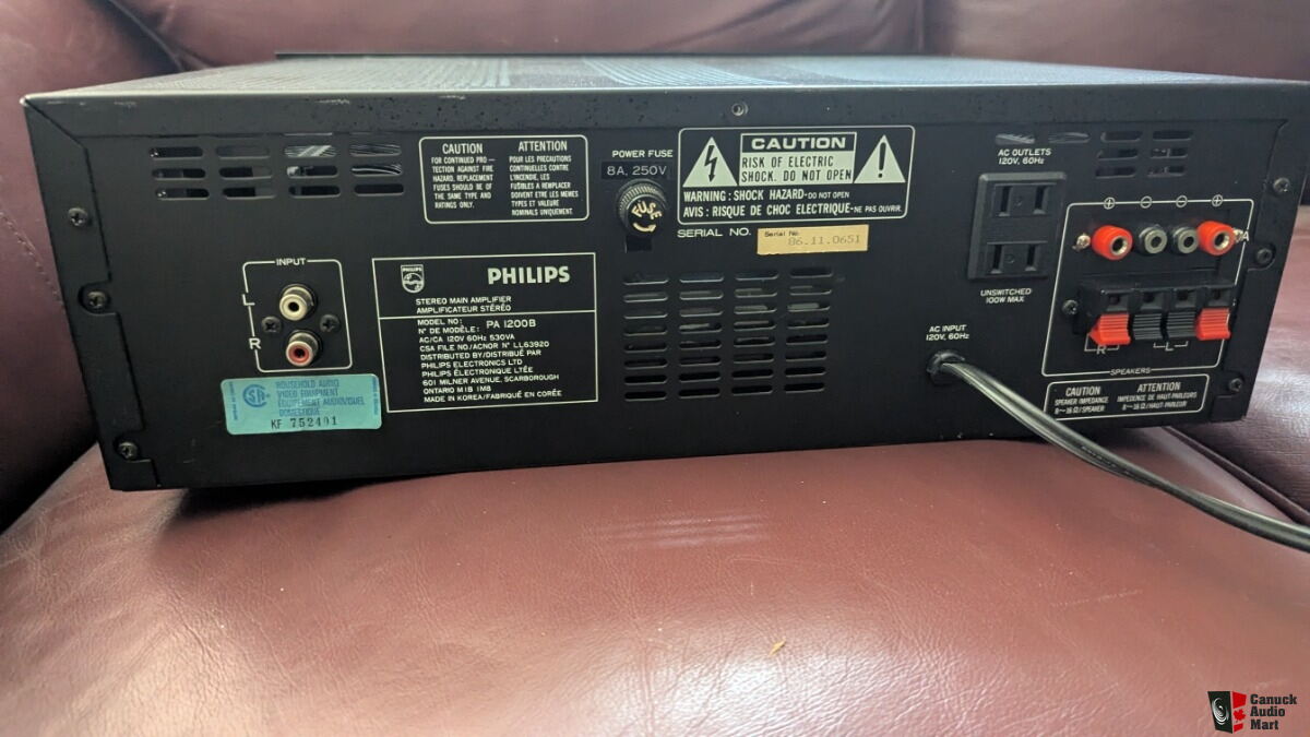 Phillips PA1200B power Amplifier Photo #5414006 - Canuck Audio Mart