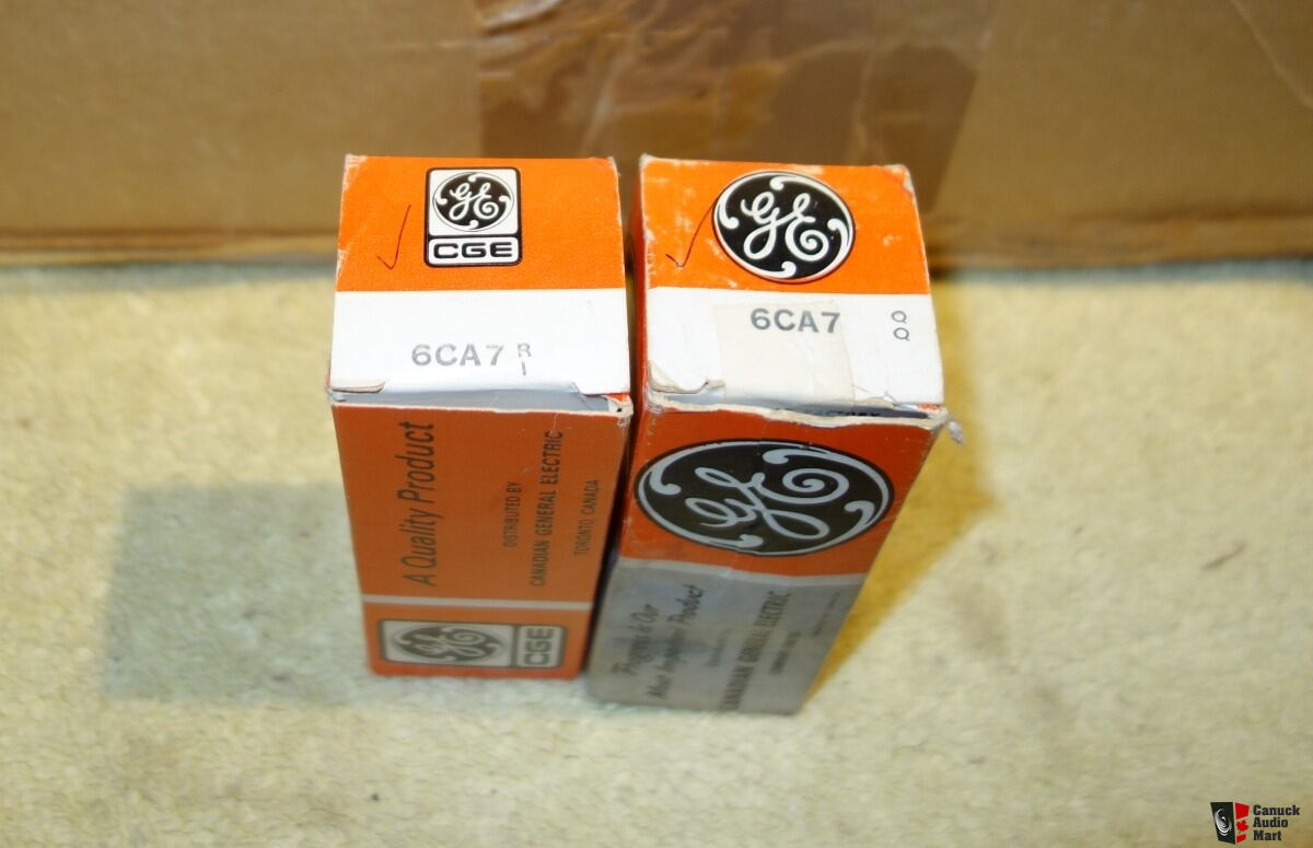 GE Japan 6CA7 EL34 tubes 1 pair new in box For Sale - US Audio Mart