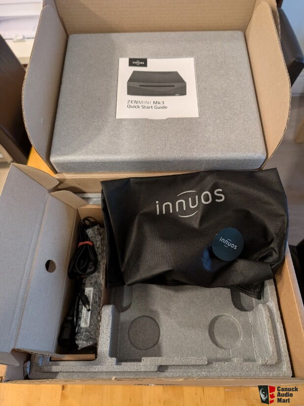 Innuos Zen Mini Mk3 With 2TB Hard Drive, SBooster Linear Power Supply ...