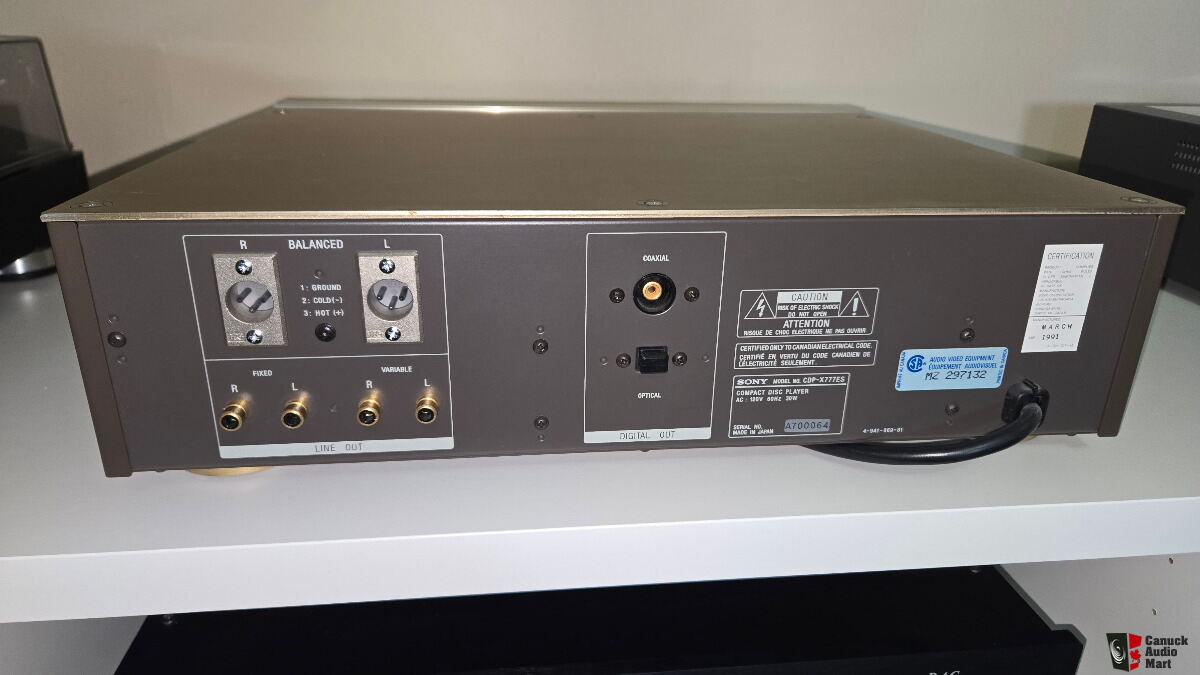 Sony CDP-X777ES CD player Photo #5428211 - US Audio Mart