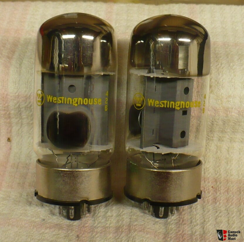 Vintage Pair Of GE 6550A Power Tubes Branded Westinghouse For Sale ...