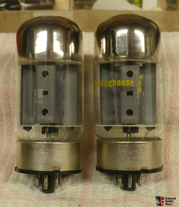 Vintage Pair Of GE 6550A Power Tubes Branded Westinghouse Photo ...
