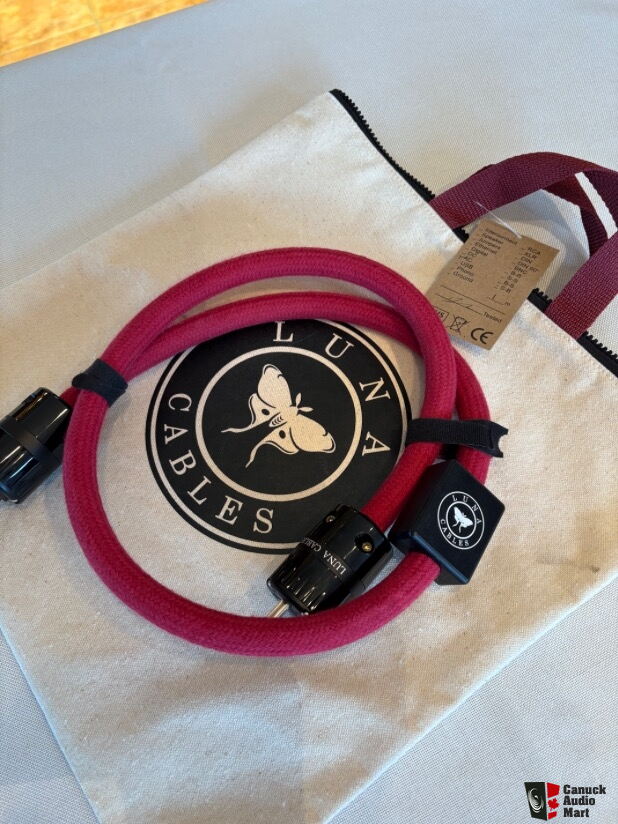 Luna Rouge (Red) AC Power Cord 1m For Sale - Canuck Audio Mart