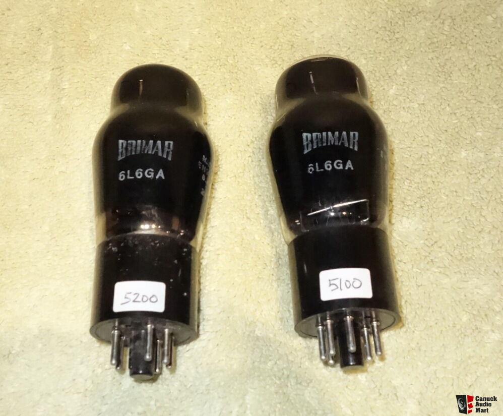 Brimar 6L6GA matched pair Made in England For Sale - Canuck Audio Mart