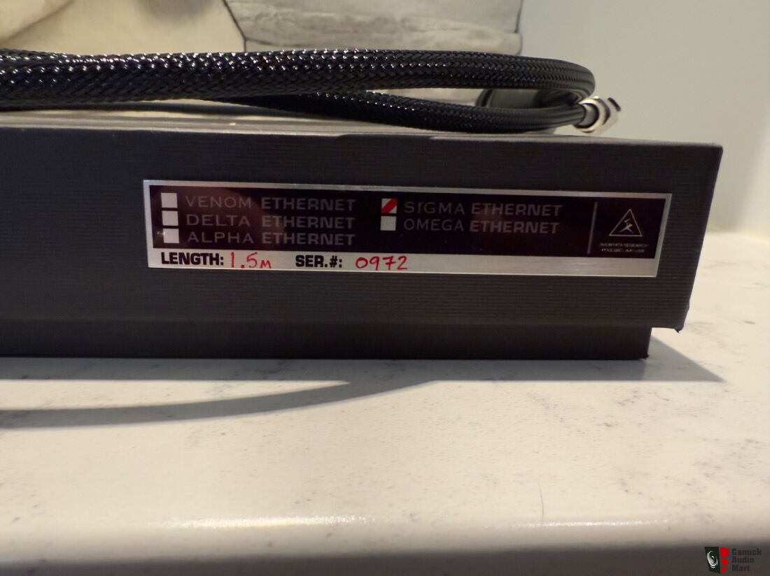 Shunyata Sigma ethernet cable 1m Photo #5433855 - Canuck Audio Mart