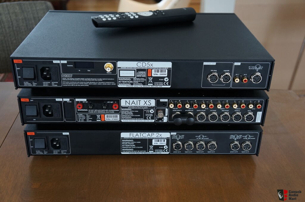 Naim System: Naim XS Amp/CD5x/Flatcap 2x/Remote/All Cables Photo ...
