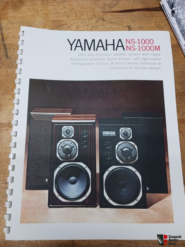 Yamaha NS 1000M Speaker brochure (shipping included) For Sale - US ...