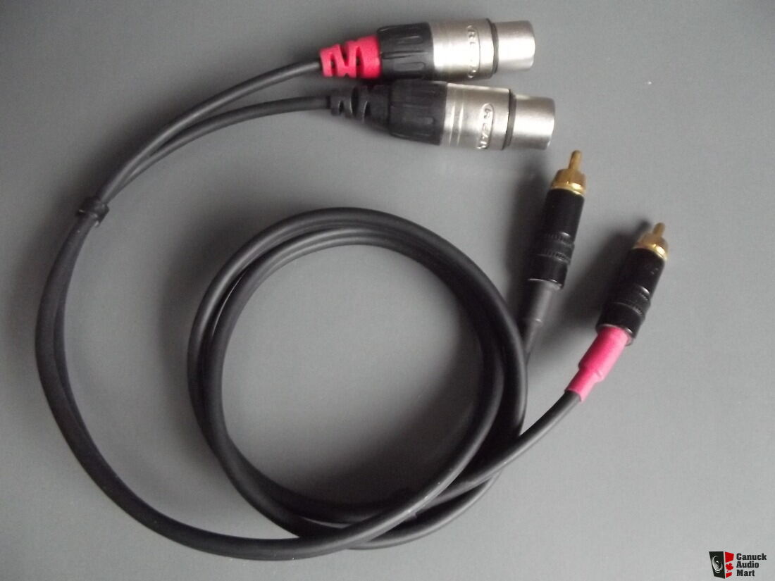 Audio cable RCA To Canon rean (Neutrix) For Sale - US Audio Mart
