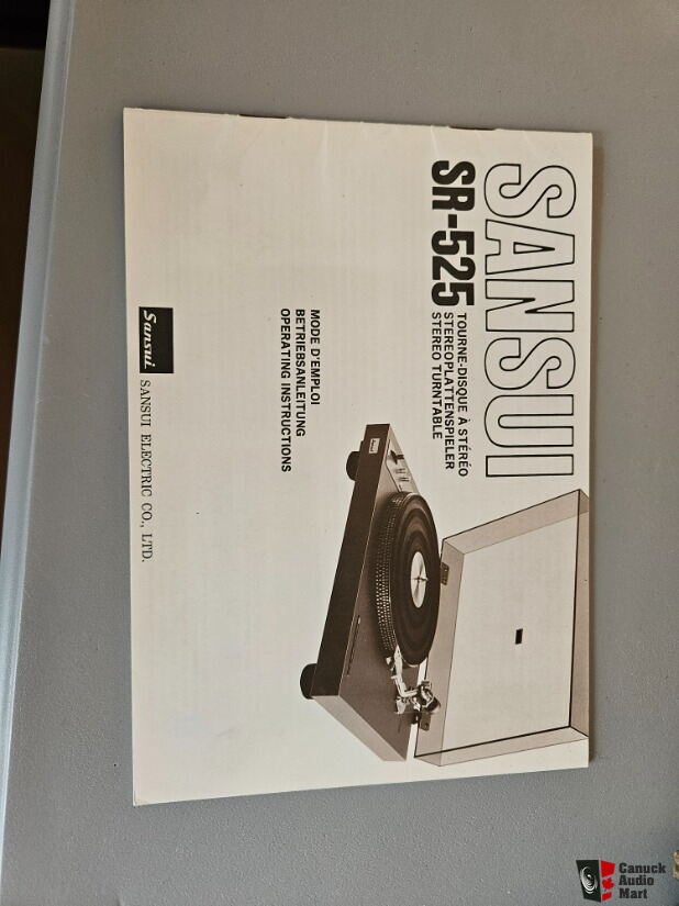 Sansui SR-525 Direct Drive Vintage Turntable Photo #5447224 - Canuck ...