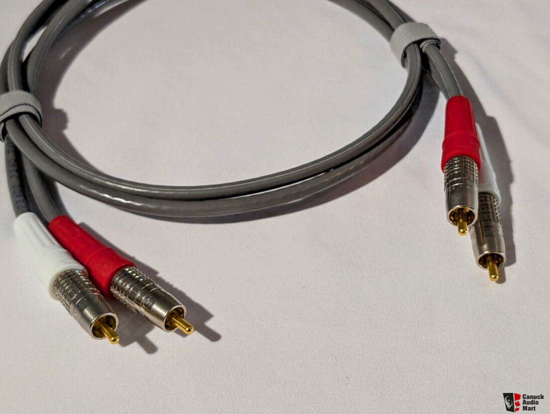 3FT Pair Blue Jean Cable RCA interconnects - Silver plated copper with ...