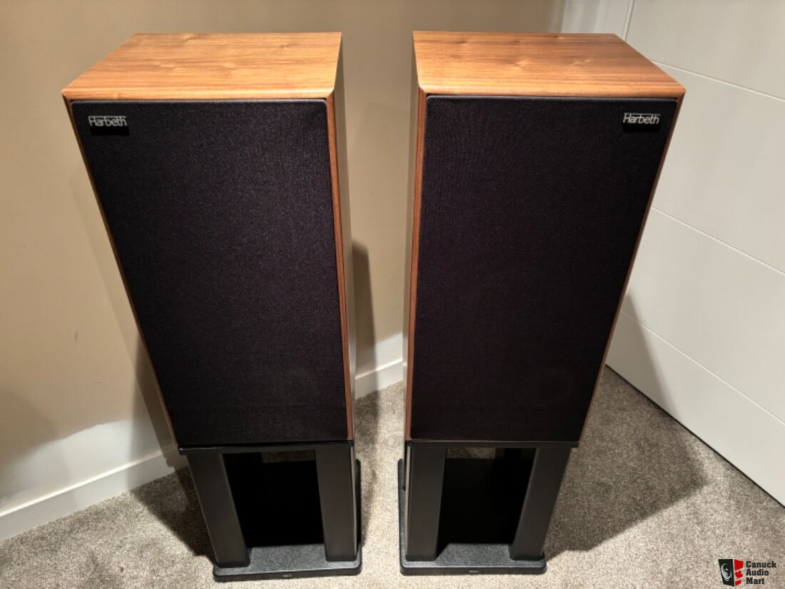 Harbeth SHL5plus XD with Skylan Stands For Sale - Canuck Audio Mart