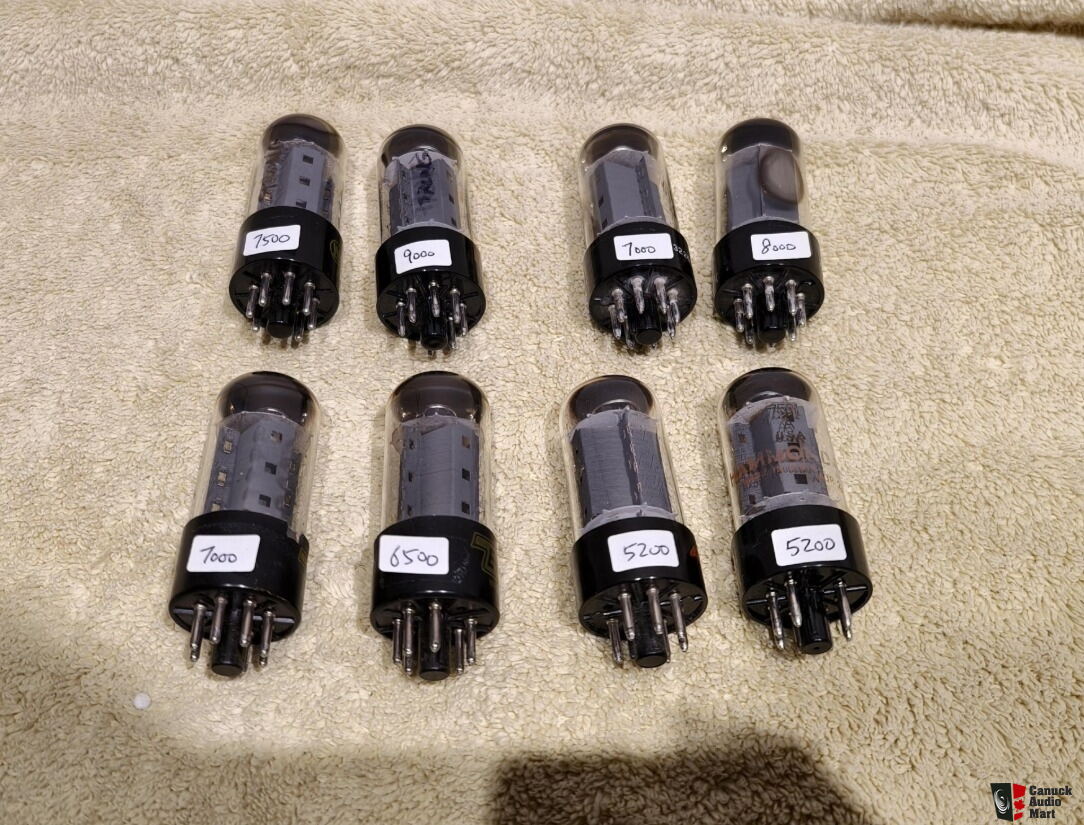 Vintage Quads of 7591 Output Tubes with Free shipping anywhere within ...