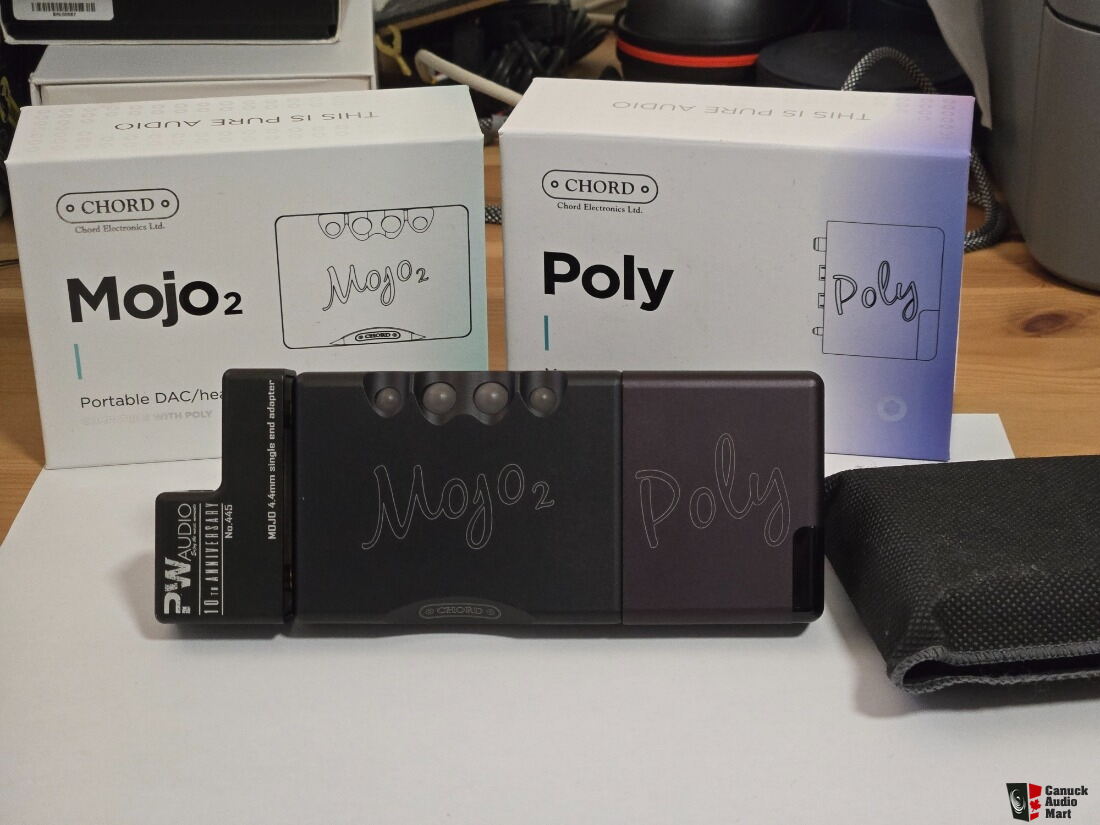 Chord Mojo 2 + Poly + PWA 4.4mm adaptor combo For Sale - US Audio Mart