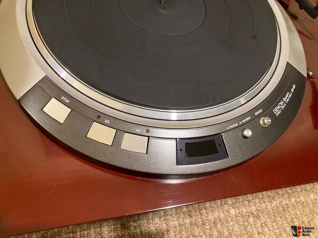 Denon DP-80 top model turntable with Denon DA-401 carbon fibre tonearm ...