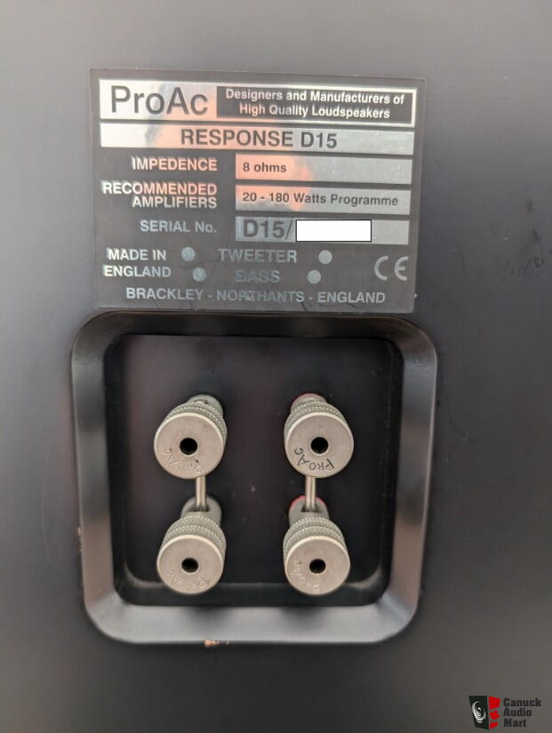 ProAc Response D15 loudspeaker Photo #5454990 - Canuck Audio Mart