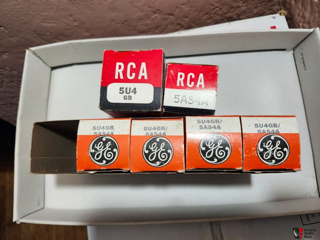 Lot of 6 NOS 5u4gb/5as4a GE & RCA For Sale - Canuck Audio Mart