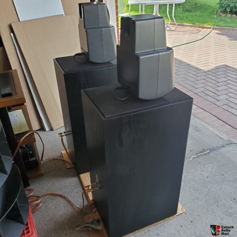 KEF 107 Reference Speakers Black Finish New foam and Donut Photo ...