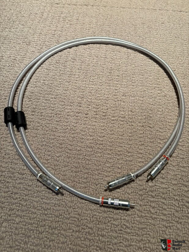 Audiocrast 1m RCA 4N pure silver interconnects For Sale - Canuck Audio Mart