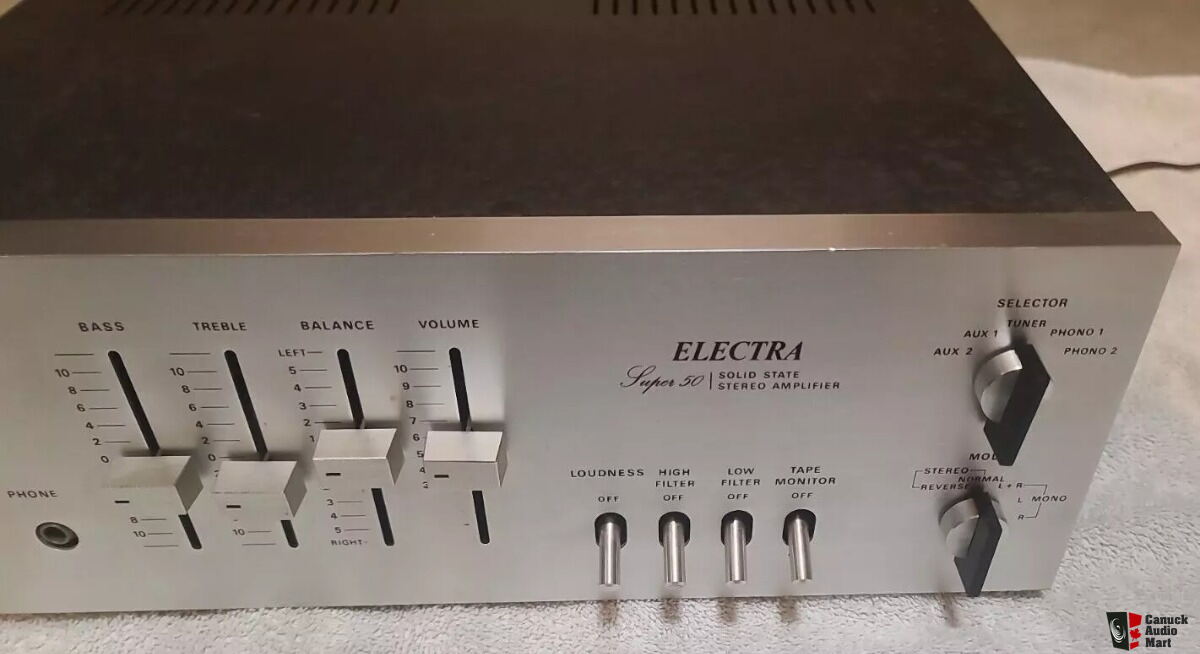 Vintage Electra Super 50 Amplifier Photo #5465772 - Canuck Audio Mart
