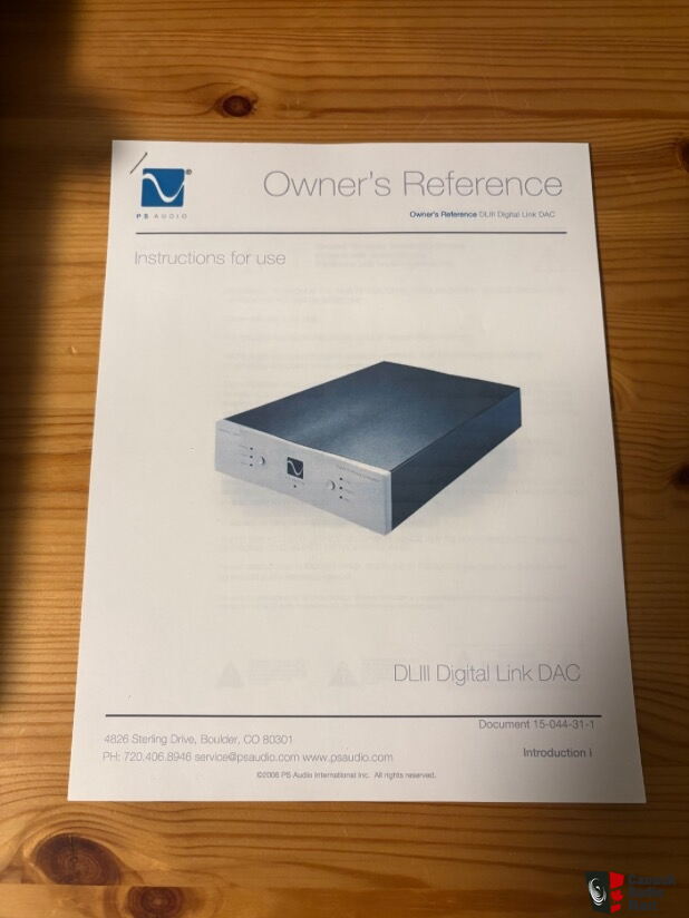 PS Audio Digital Link III DAC Photo #5468194 - Canuck Audio Mart