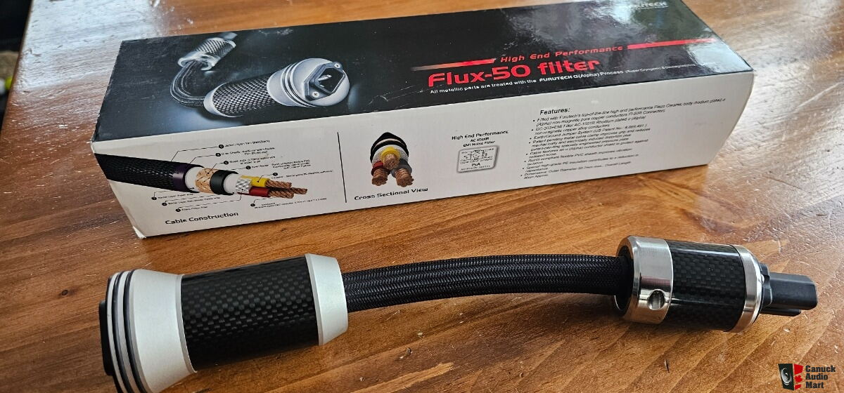 Furutech Flux-50 In-line power filter Photo #5469358 - Canuck Audio Mart