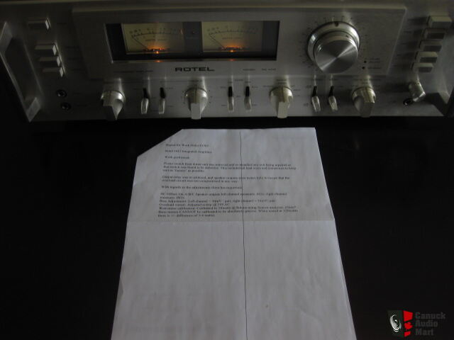 Rotel RA 1412 Integrated Amp MUSEUM QUALITY Photo #547171 - Canuck ...