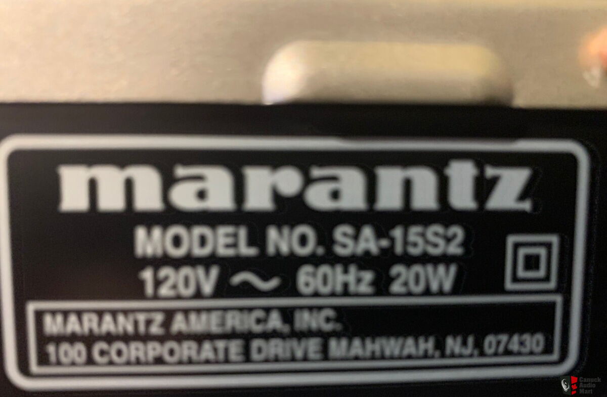 Marantz SA-15S2 CD/SACD player and dedicated DAC input/output Photo ...