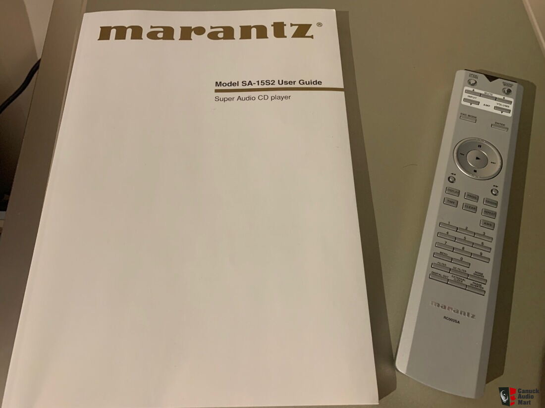 Marantz SA-15S2 CD/SACD player and dedicated DAC input/output Photo ...
