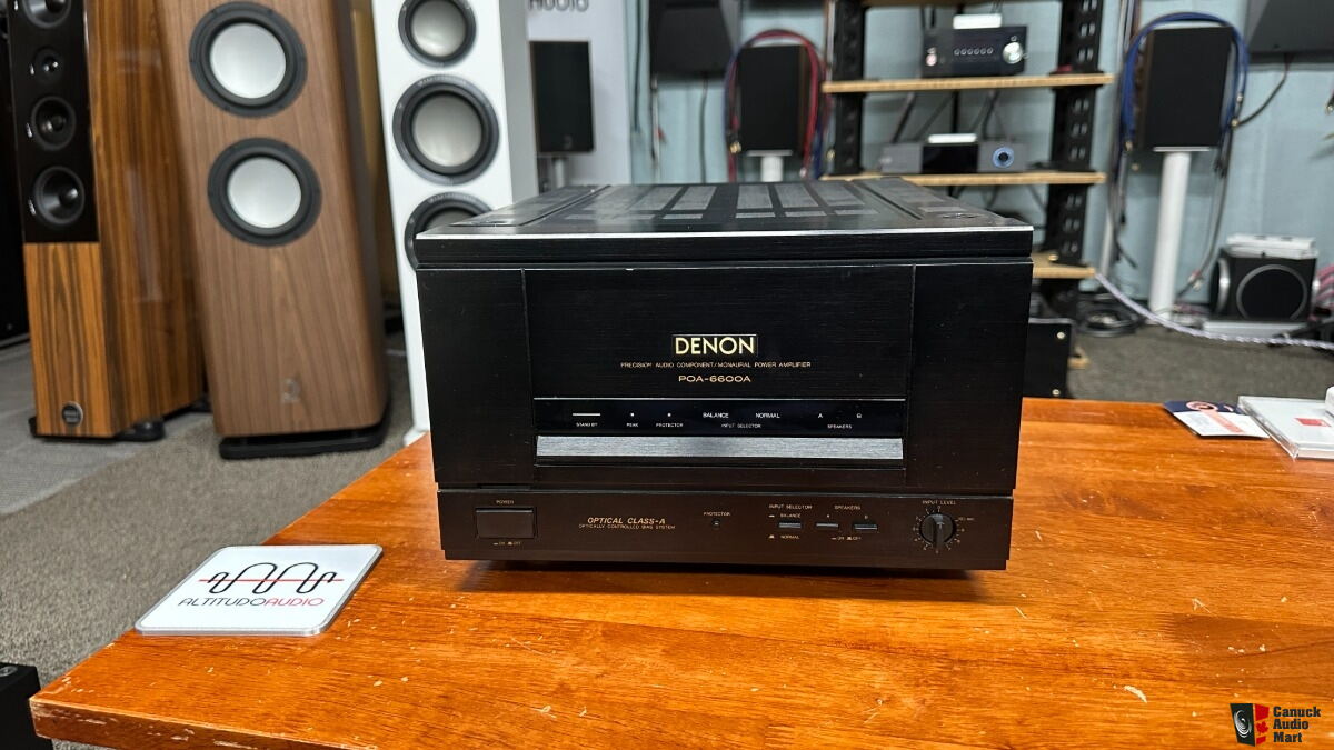 Denon POA-6600A Mono Power Amplifier Photo #5476645 - US Audio Mart