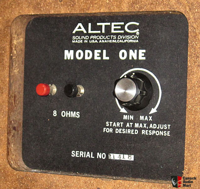 Vintage ALTEC LANSING Model One (1) Excellent working condition Photo ...
