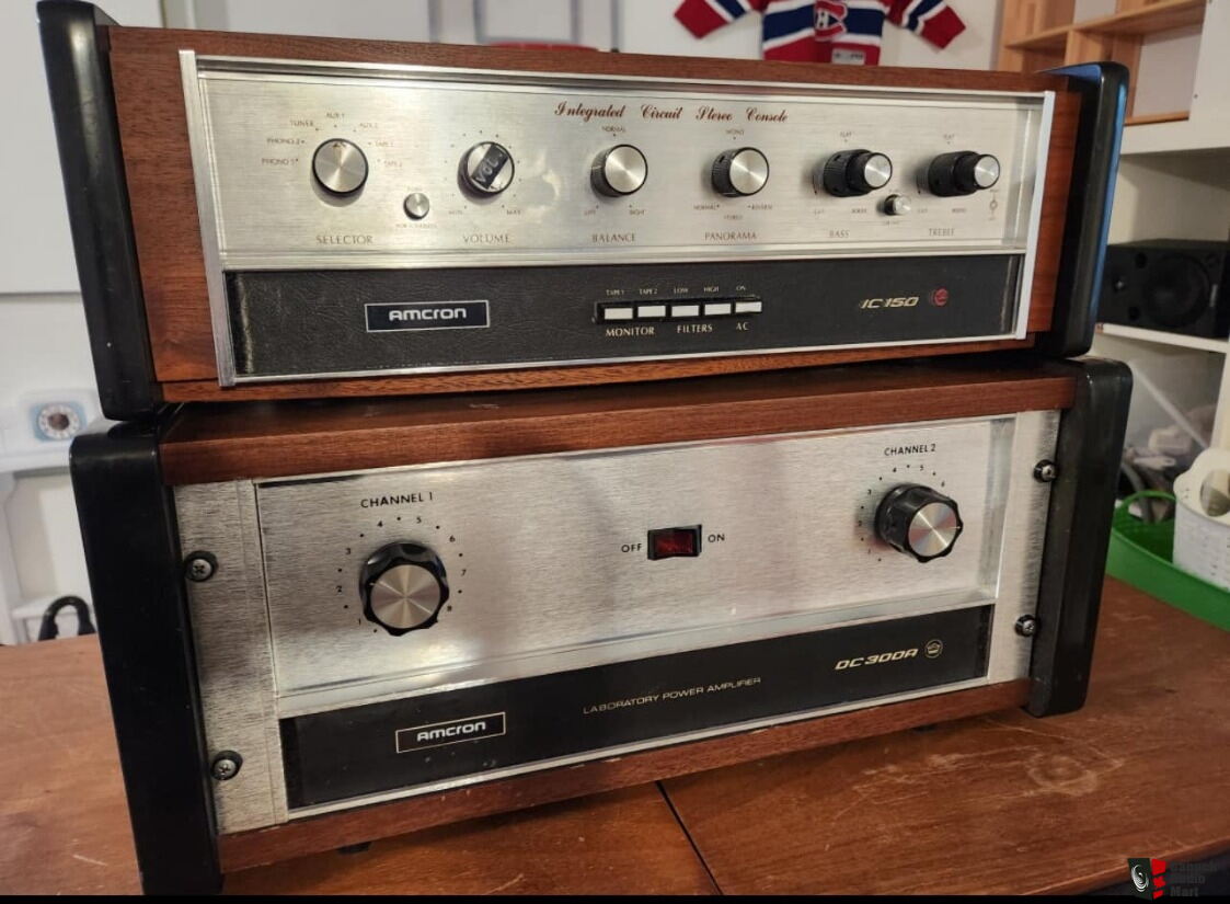Crown Amcron DC-300A power amp and IC-150 preamp Photo #5484452 - US ...