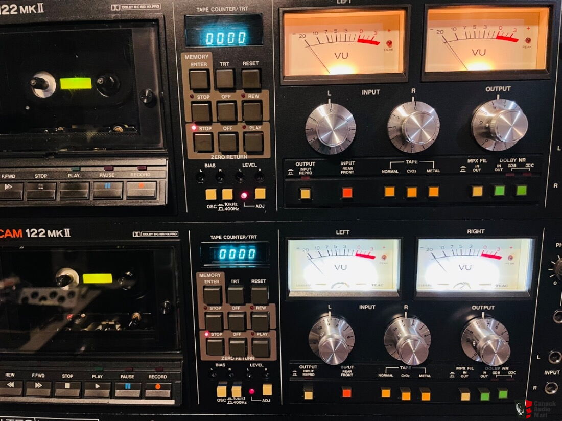 2x Tascam 122 mkII Pro, Direct Drive, 100%, SEE VIDEO Photo #5487348 ...