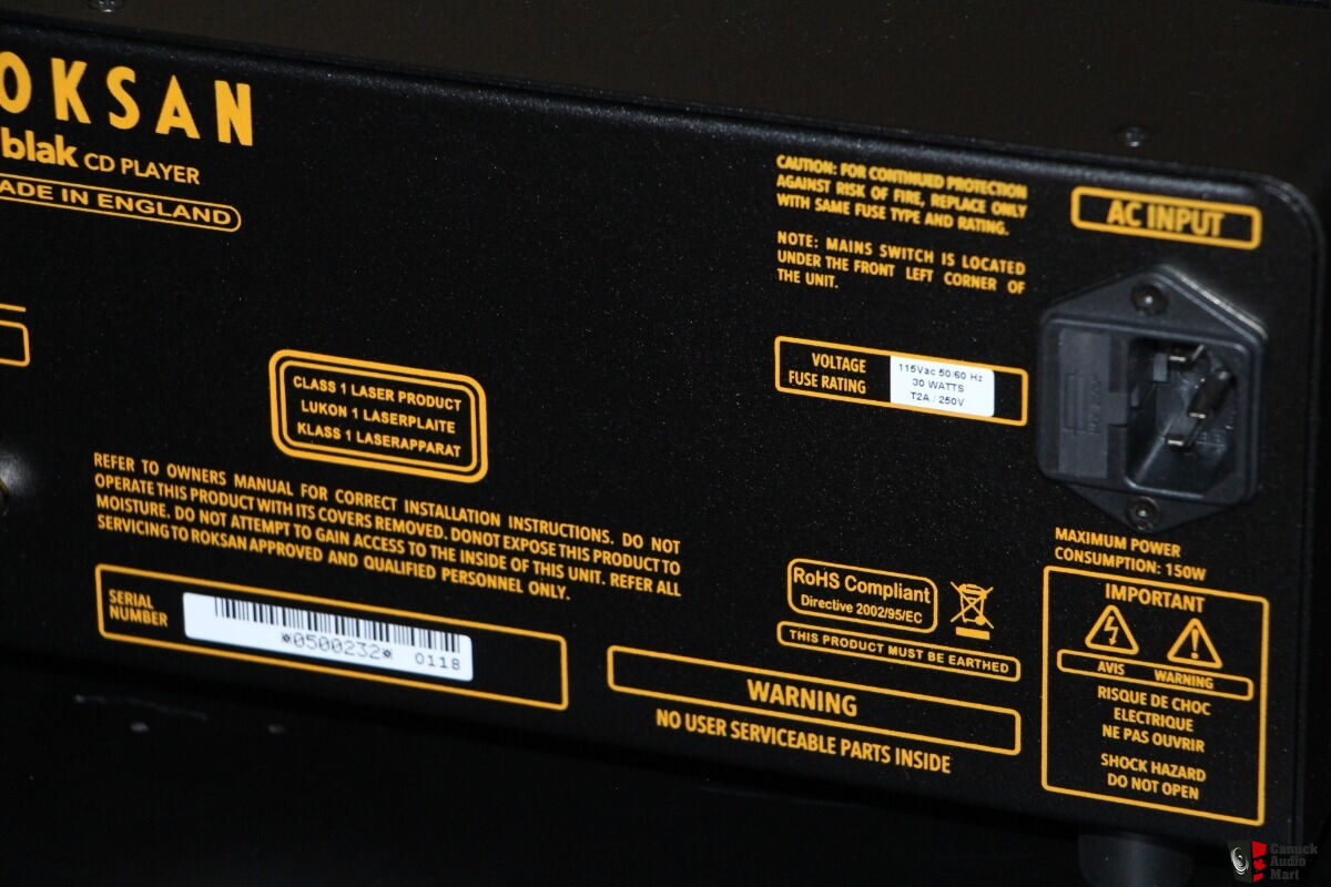 Roksan Blak CD player Photo #5490260 - Canuck Audio Mart