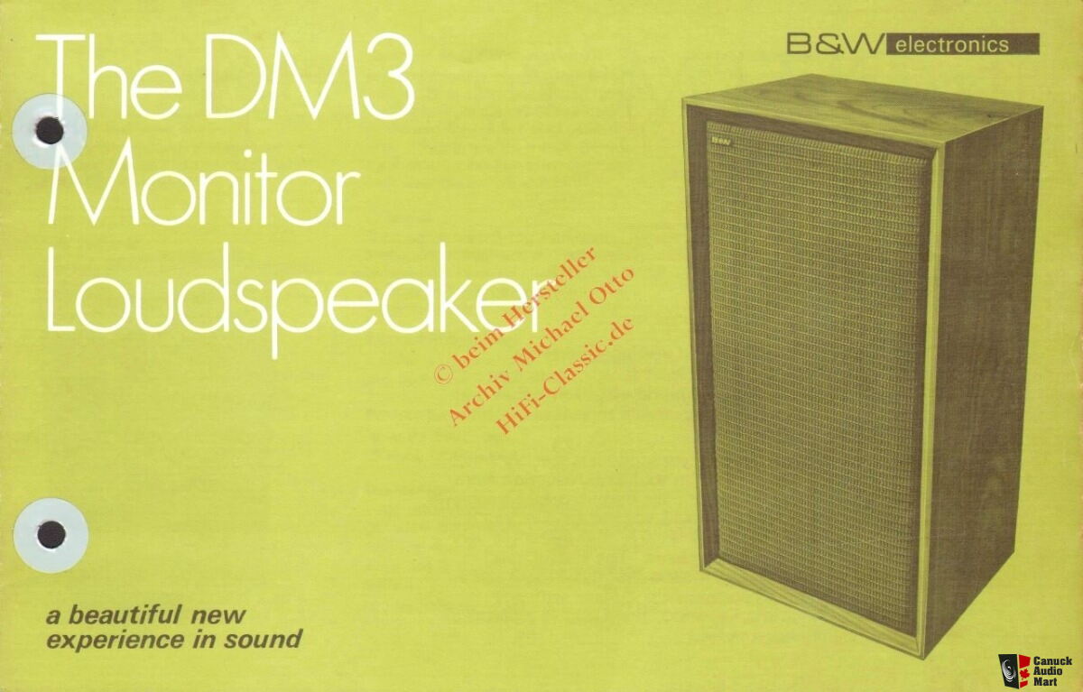 B&W DM3 for sale Photo #5497617 - Canuck Audio Mart