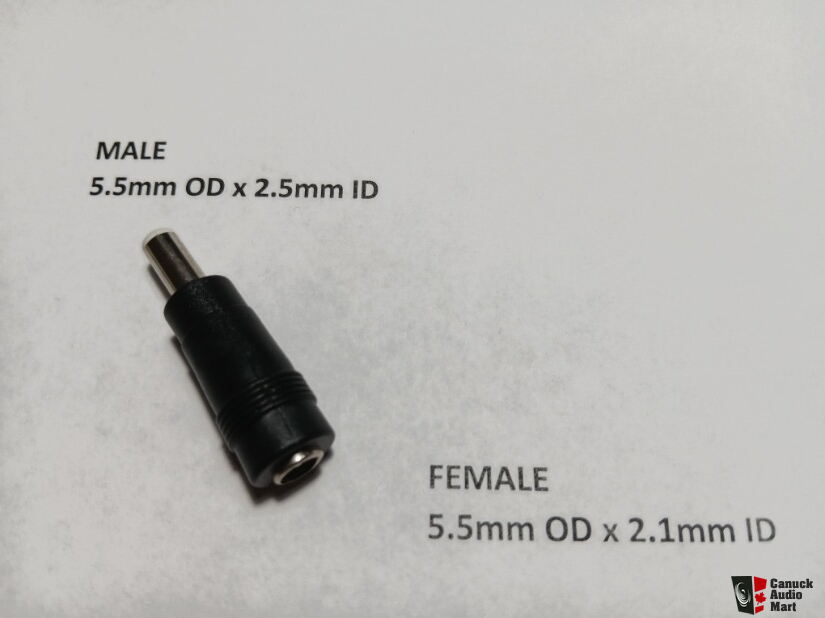 DC Power Connector Barrel Type / ADAPTER 5.5mm OD x 2.1 ID TO 5.5mm OD ...