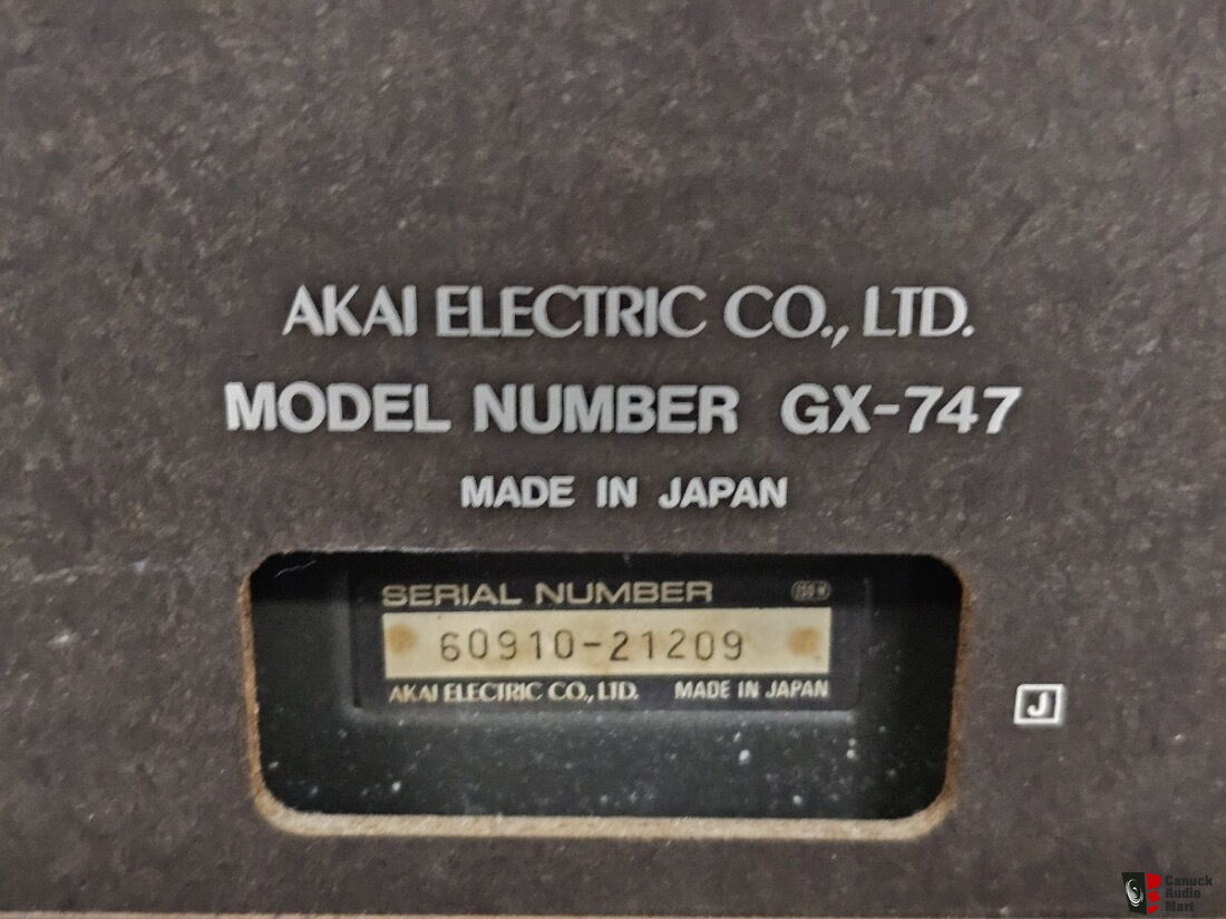AKAI GX-747 Reel to Reel Tape Recorder Photo #5502625 - US Audio Mart