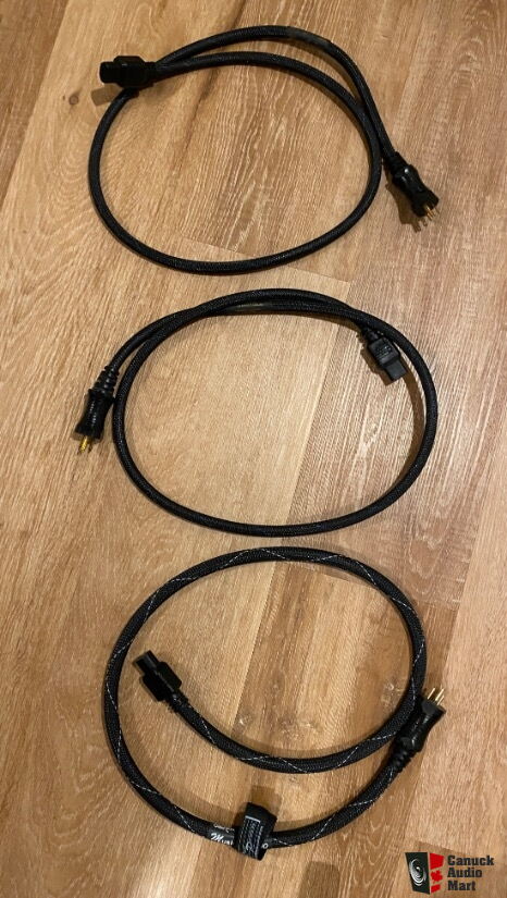 3 x ESP MusicCord (Essential Sound Products) Power Cords 5ft each For ...