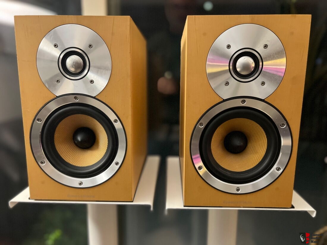 Bowers and Wilkins CM1 Bookshelf Speakers B&W - Fair Condition Photo ...