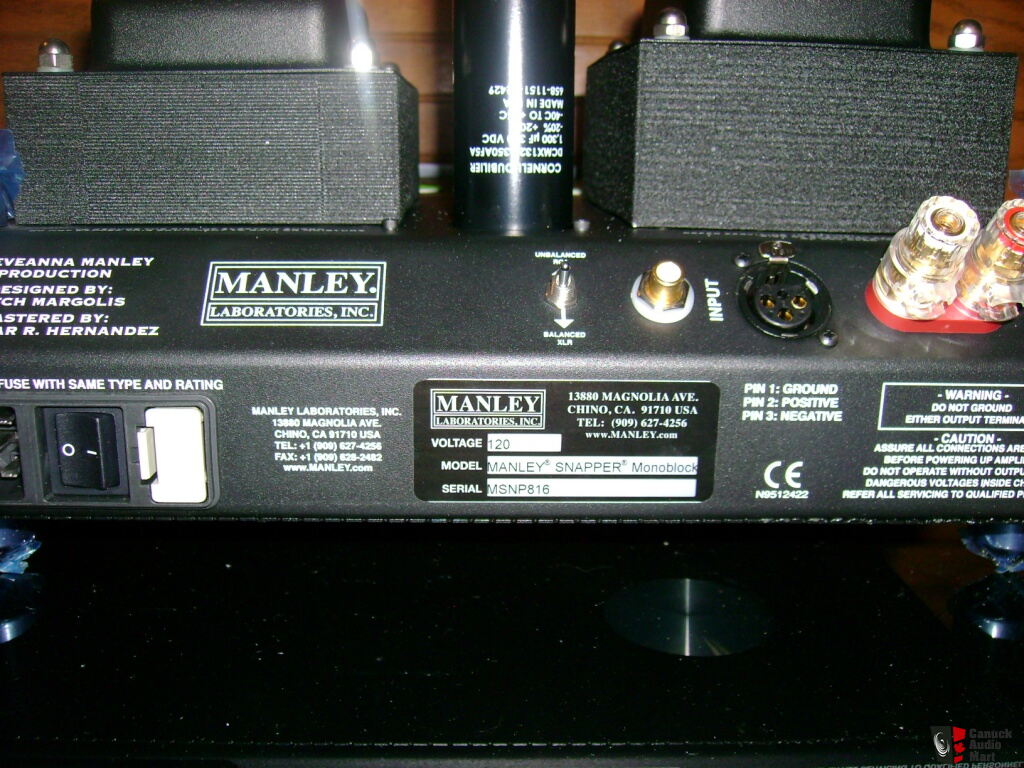 Manley Snapper Tube amps NEW Photo #551632 - UK Audio Mart