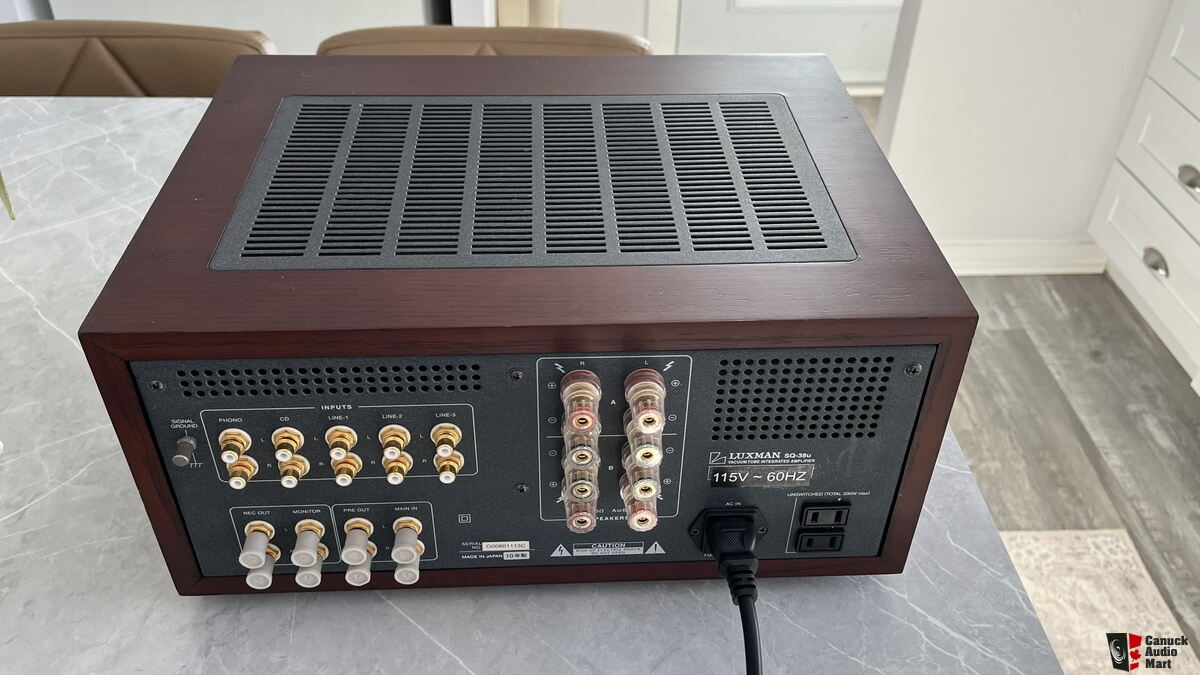 MINTY Luxman SQ38U 120 volt vaccum tube integrated amplifier in ...