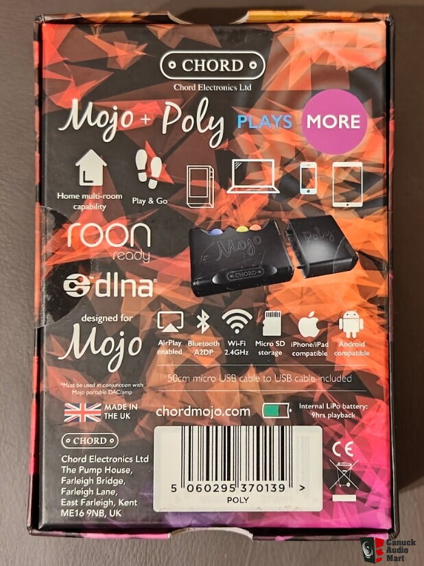 Chord Poly Music Streamer/Player for Mojo 2/Mojo with Premium Leather ...