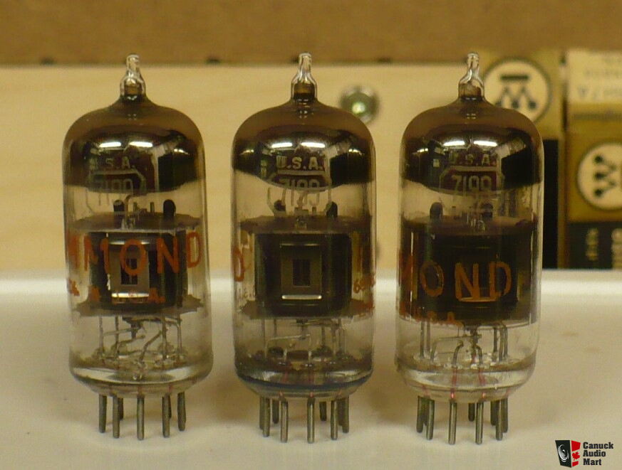 3 Vintage RCA Made 7199 Driver Tubes Branded Hammond Price Includes ...